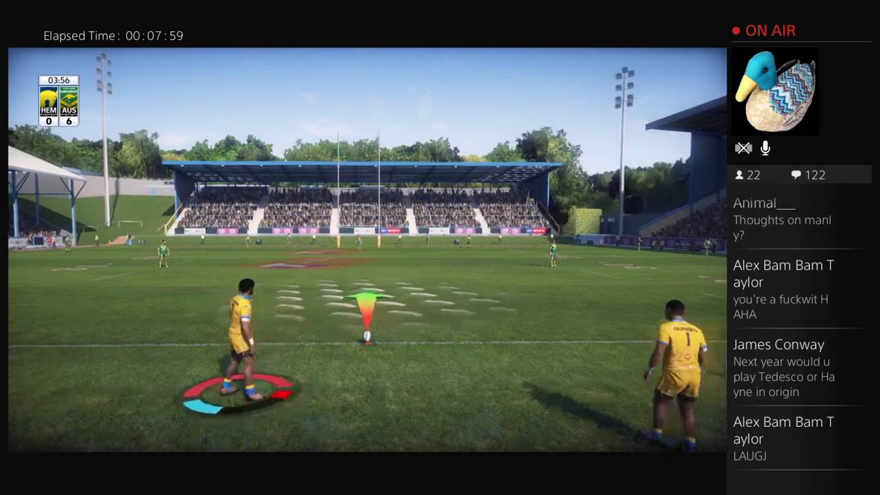 Streaming some Rugby League Live 3 - YouTube