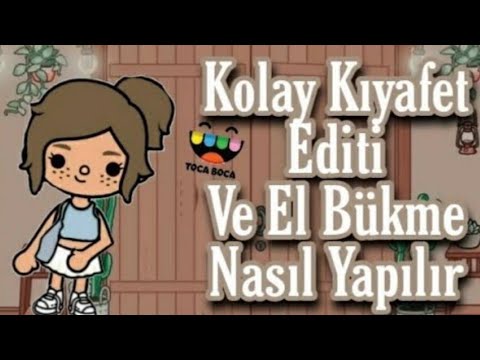 🥯Nasıl kolay kıyafet Editi ve kol Bükme yapılır!?🥯toca life world türkçe#tocaboca