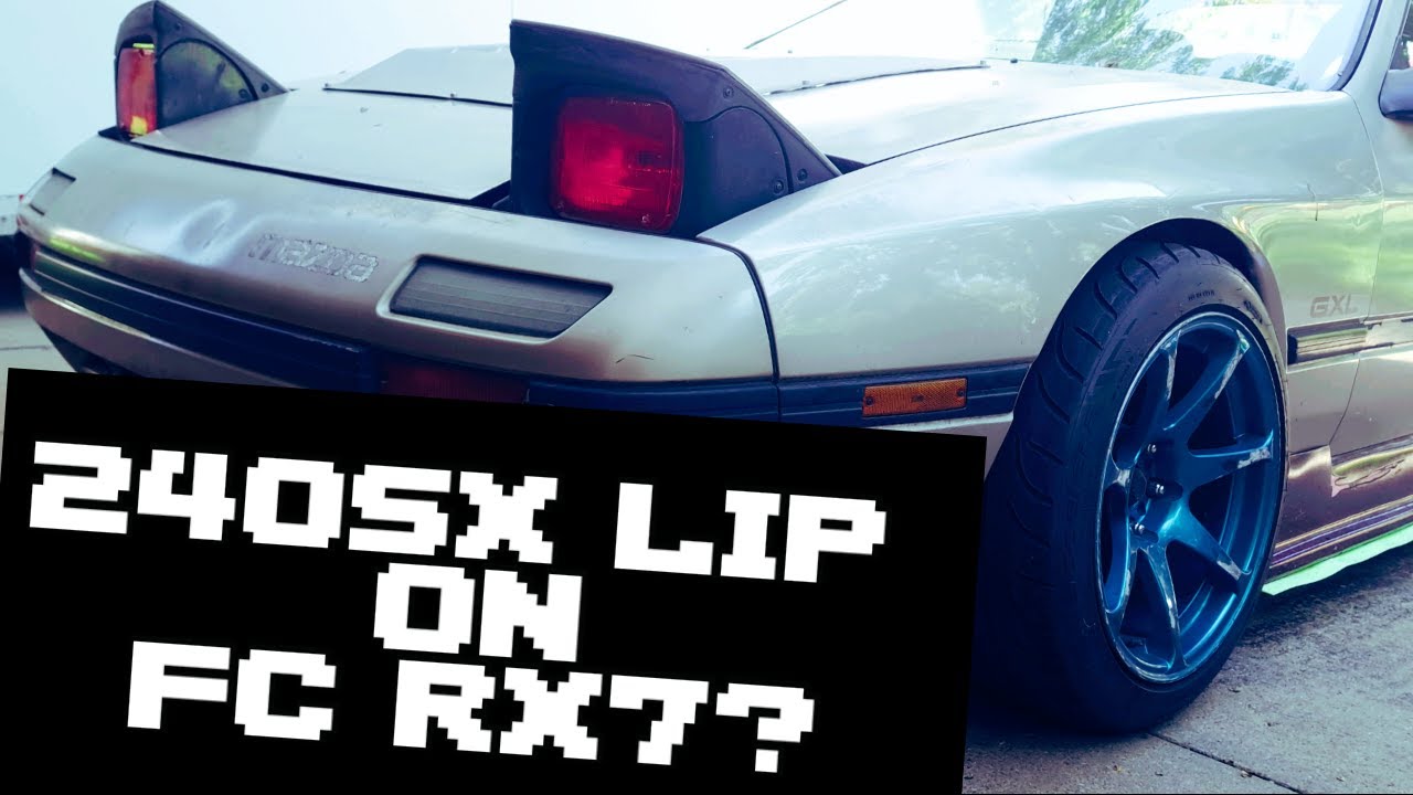How To Install a 240sx PigNose Lip on a FC RX7 - YouTube