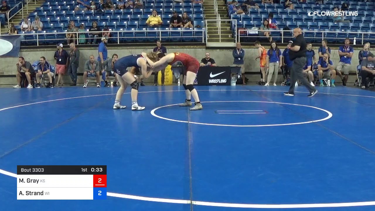 132 Lbs Cons 16 1 Madyson Gray Kansas Vs Anna Strand Wisconsin - YouTube