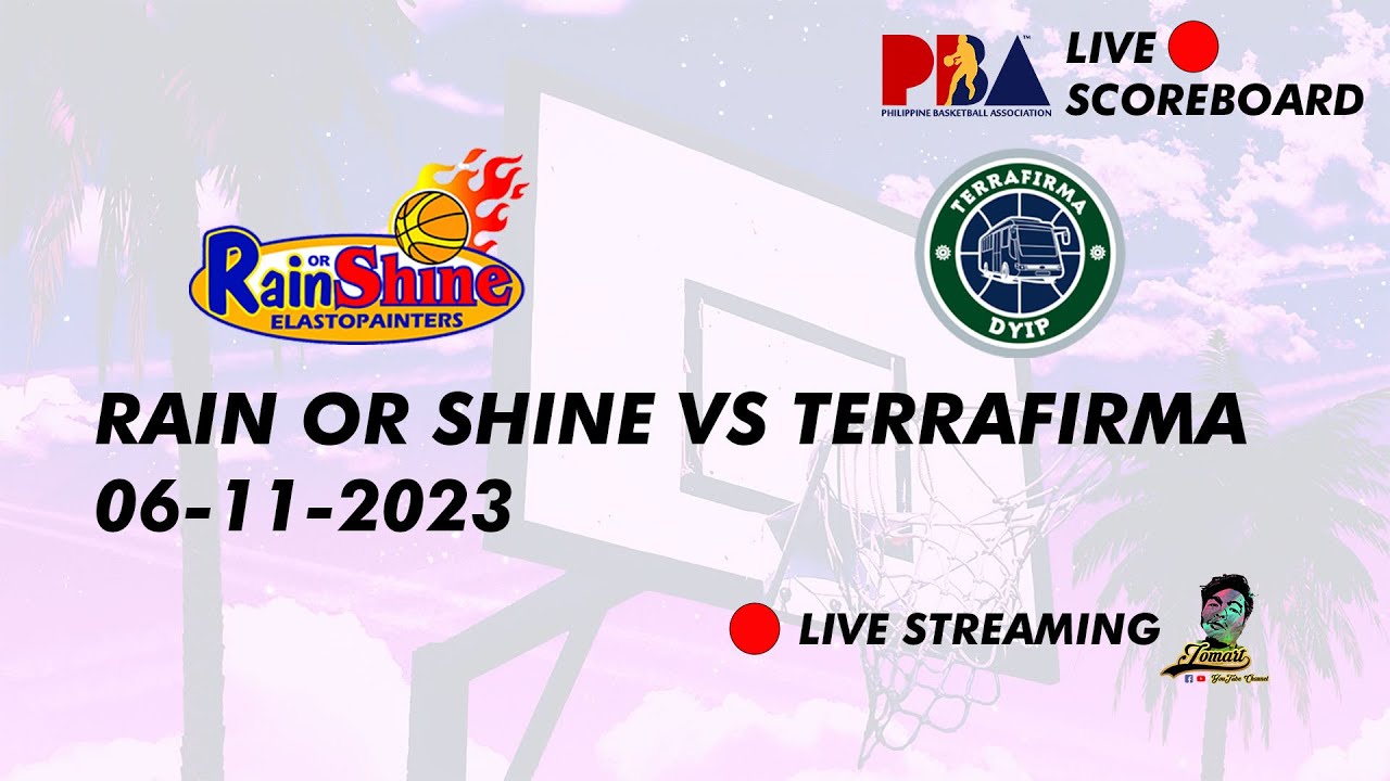 PBA LIVE SCOREBOARD RAIN OR SHINE VS TERRAFIRMA 6-11-2023 | PBA LIVE ...
