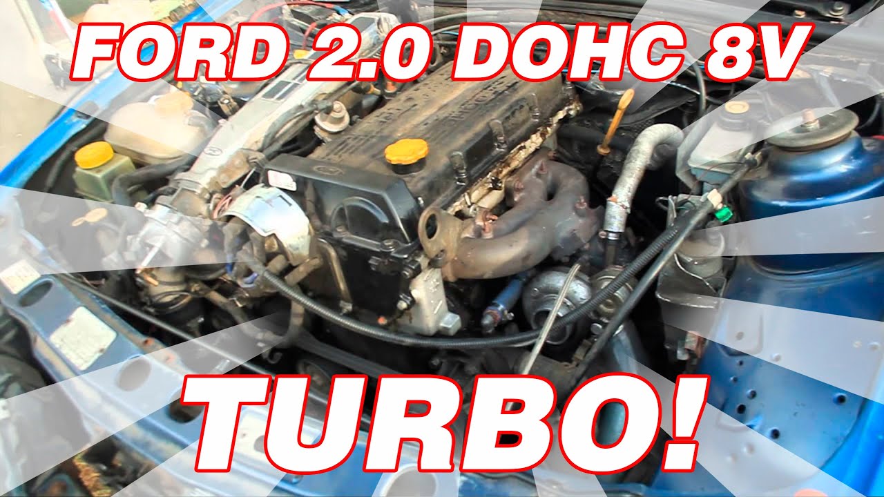 Motor Ford 2.0 dohc turbo - YouTube