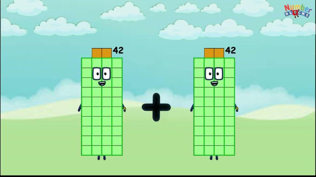 Numberblocks Same number 2 time Addition 39 to 55| 2 same number addition| Numberblocks ...