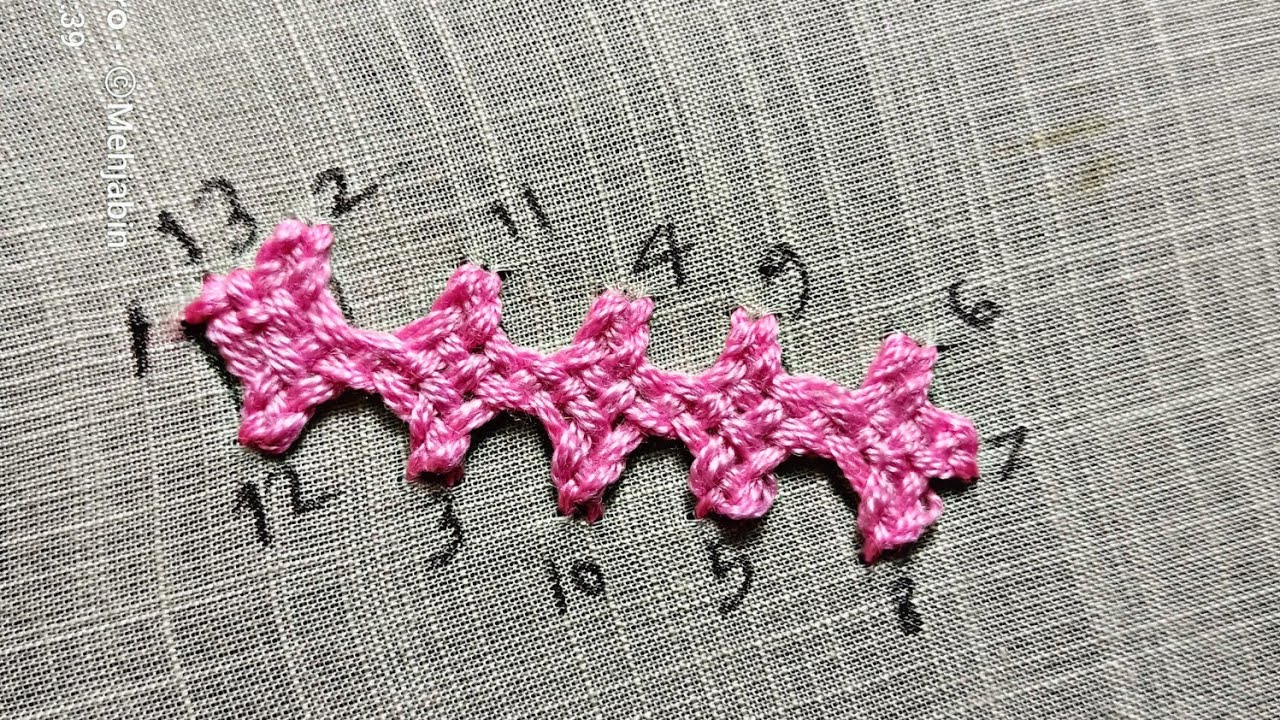 gujarati work /gujarati stitch/ hend embroidery tutorial... - YouTube