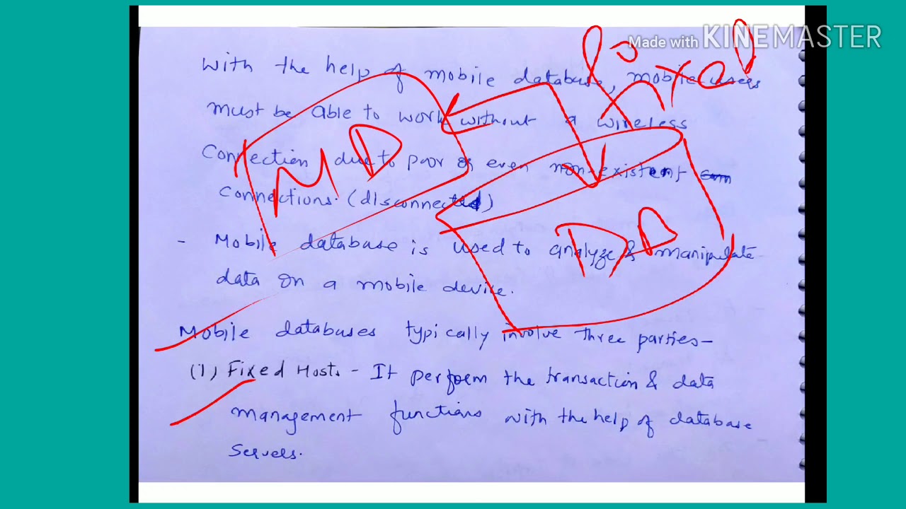 Mobile Databases - lecture178/DBMS - YouTube
