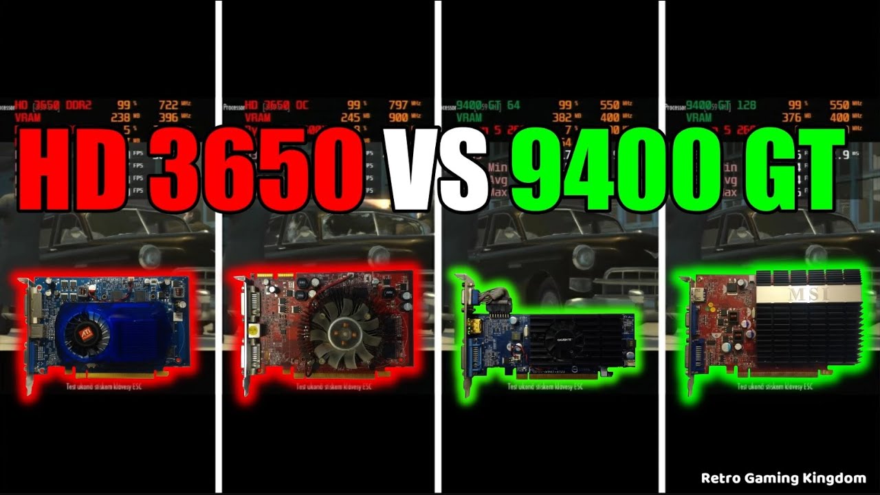 Radeon HD 3650 vs GeForce 9400 GT Test In 9 Games (No FPS Drop ...