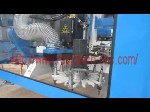 disc type ATC carousel auto tool changer cnc machining center - YouTube