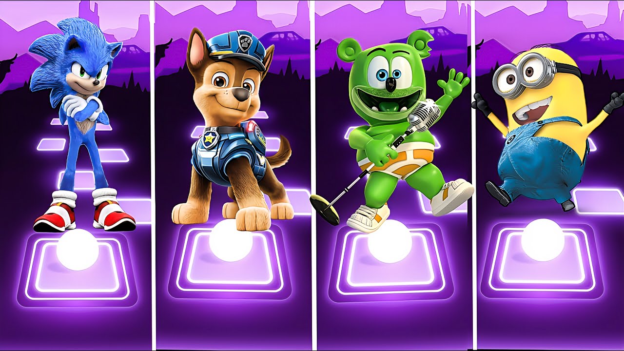 SONIC hedgehog | PAW PATROL | GUMMY BEAR | MINION'S Coffin Dance Song ...
