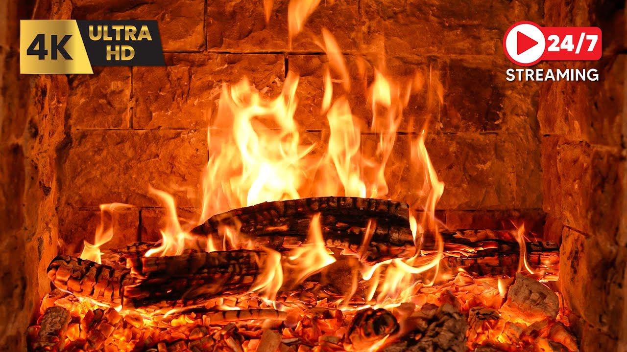 Cozy March Fireplace 🔥 Cozy Fireplace Ambiance for a Restful Night ...