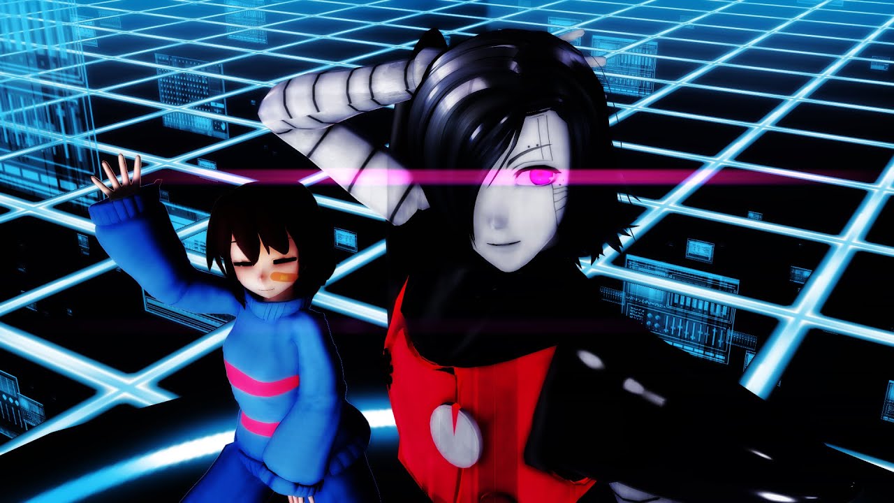【Undertale MMD】Mettaton & Frisk Dancing『Number 9』 - YouTube