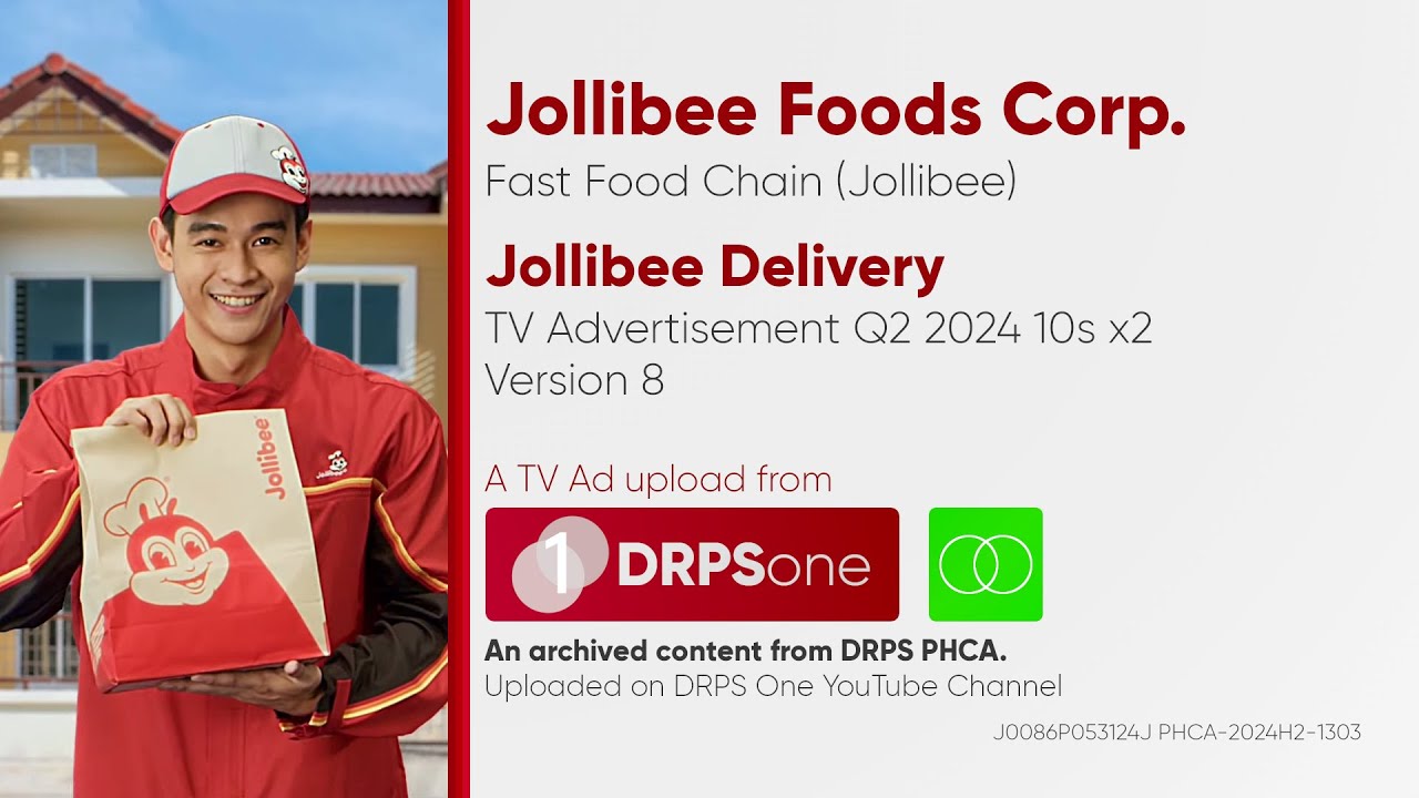 Jollibee Delivery TV Ad Q2 2024 10s x2 (Philippines, Version 8) [ST ...