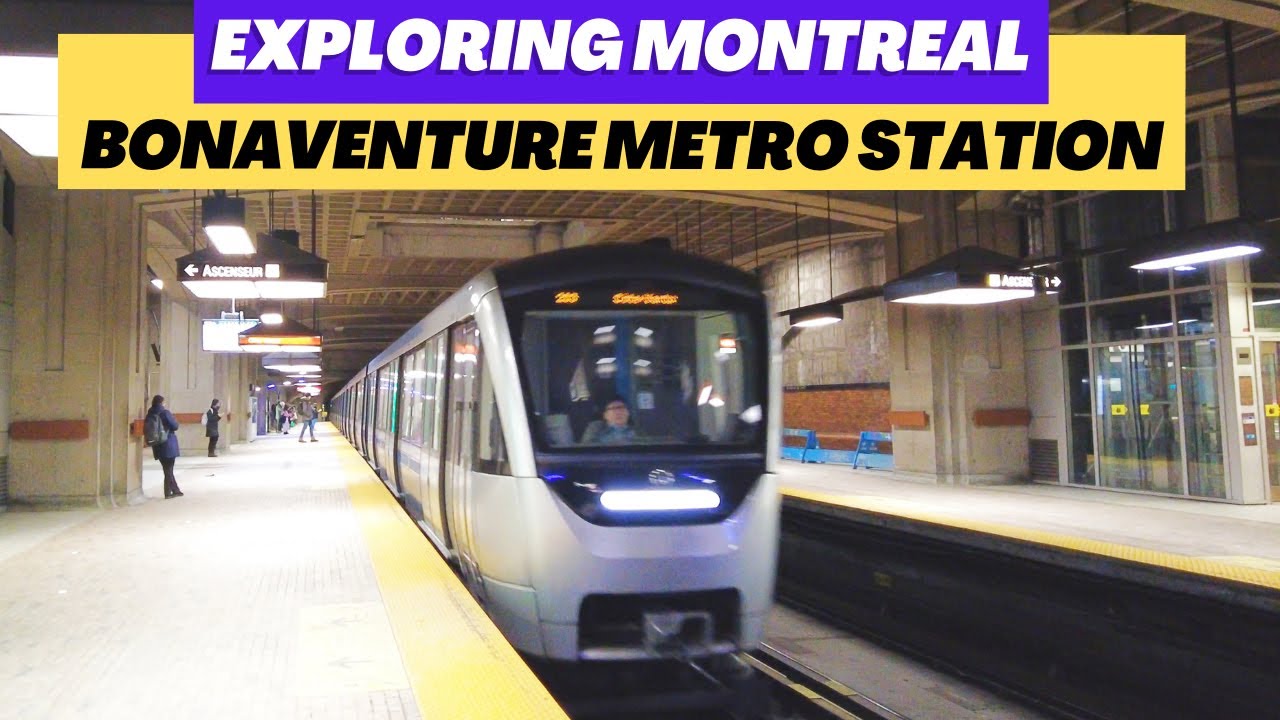 Downtown Montreal: Walk to Bonaventure Metro Station [4K] #metro - YouTube