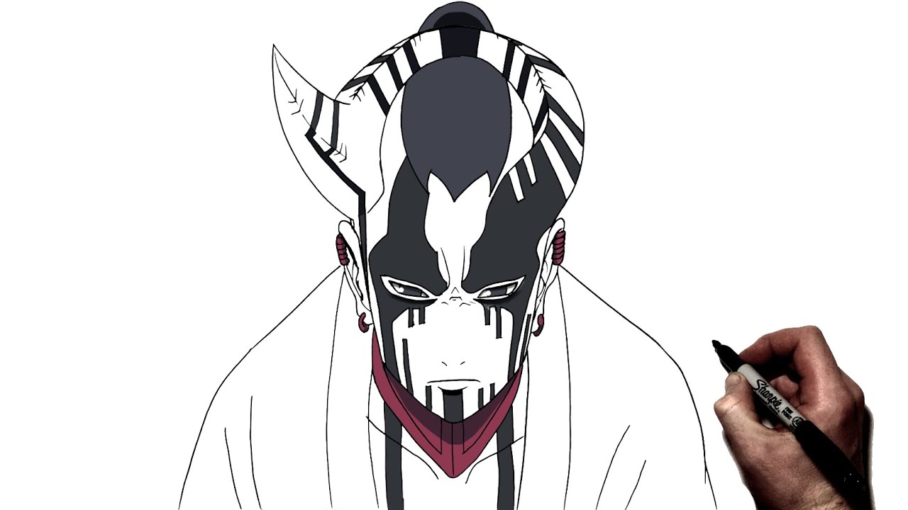 How To Draw Jigen (Isshiki) | Step By Step | Boruto - YouTube