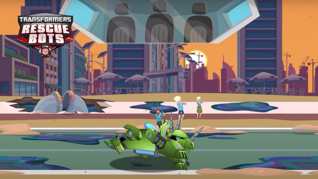 Transformers Rescue Bots: Carrera heroica!#37🤖 BOULDER: Bot-constructor ...