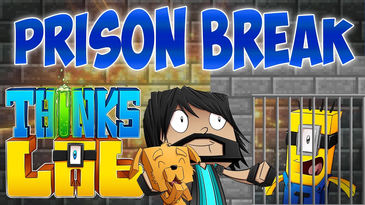 PRISON BREAK!! | Think's Lab Minecraft Mods [Minecraft Roleplay] - YouTube