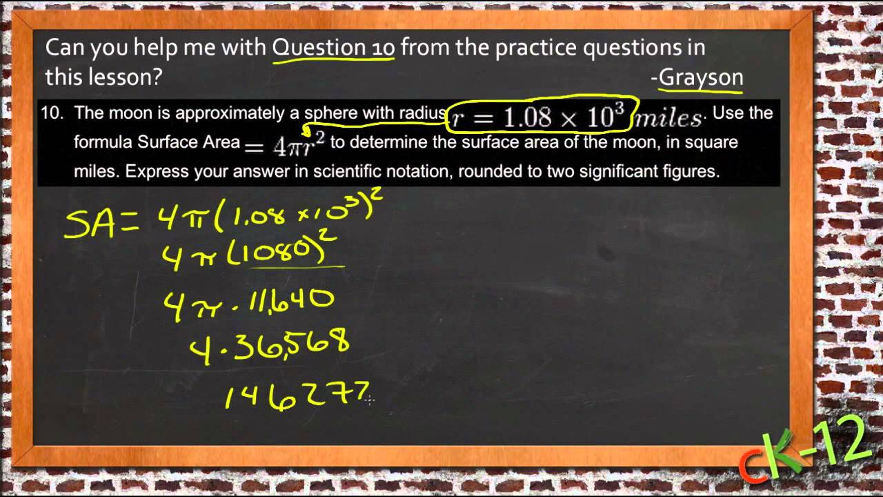 Using Scientific Notation: An Application (Algebra I) - YouTube