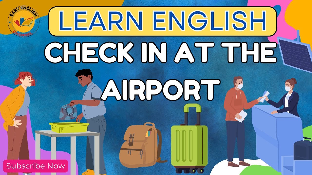 Check In At The Airport /Conversation / ENGLISH FOR BEGINNER/# ...