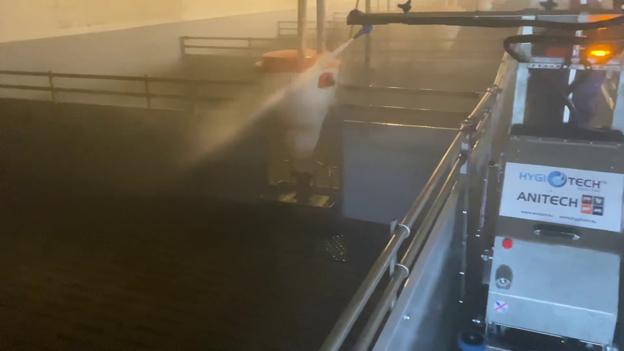 Wash Power ProCleaner X100 sertés mosórobot fő mosóprogramja - YouTube