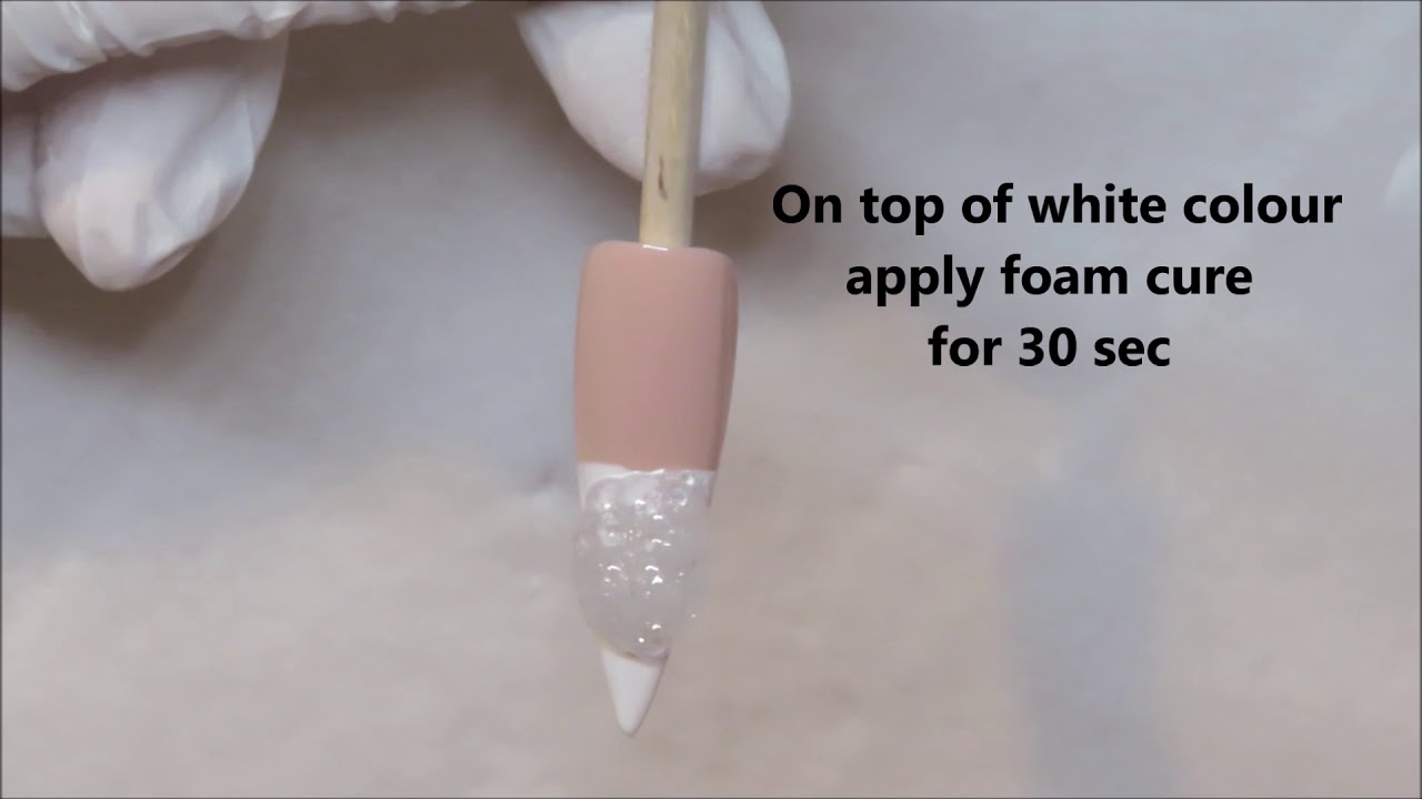 Nail Art/ Foam nails/ step by step tutorial - YouTube