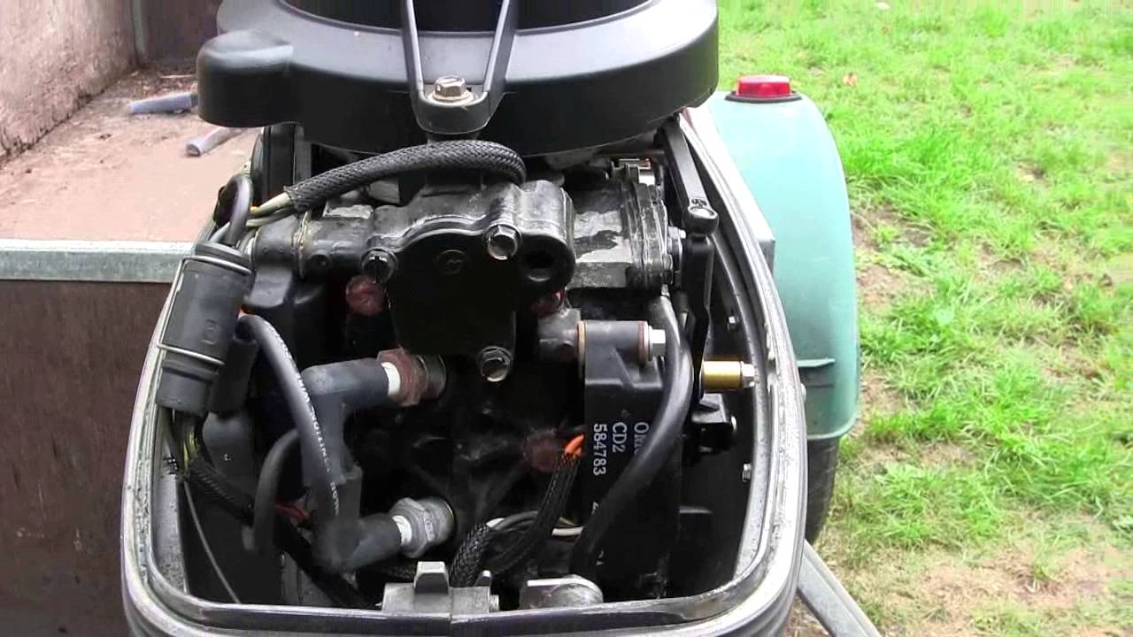 Johnson 1998 rok 15 HP dwusuw - YouTube