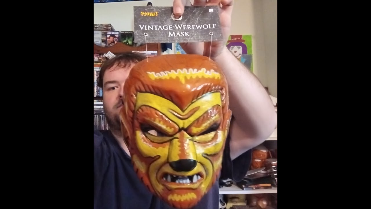 Spirit Halloween - VINTAGE WEREWOLF MASK Review | Retro Mask Vibes ...
