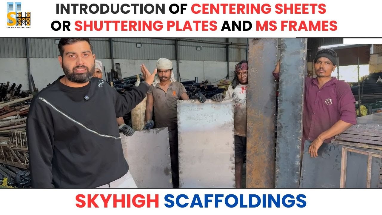 Shuttering Plates for Slab + MS Frames for Drain Walls - YouTube
