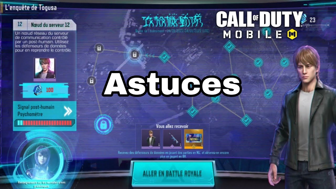 Explications pour l'event Enquête de Togusa COD mobile fr - YouTube