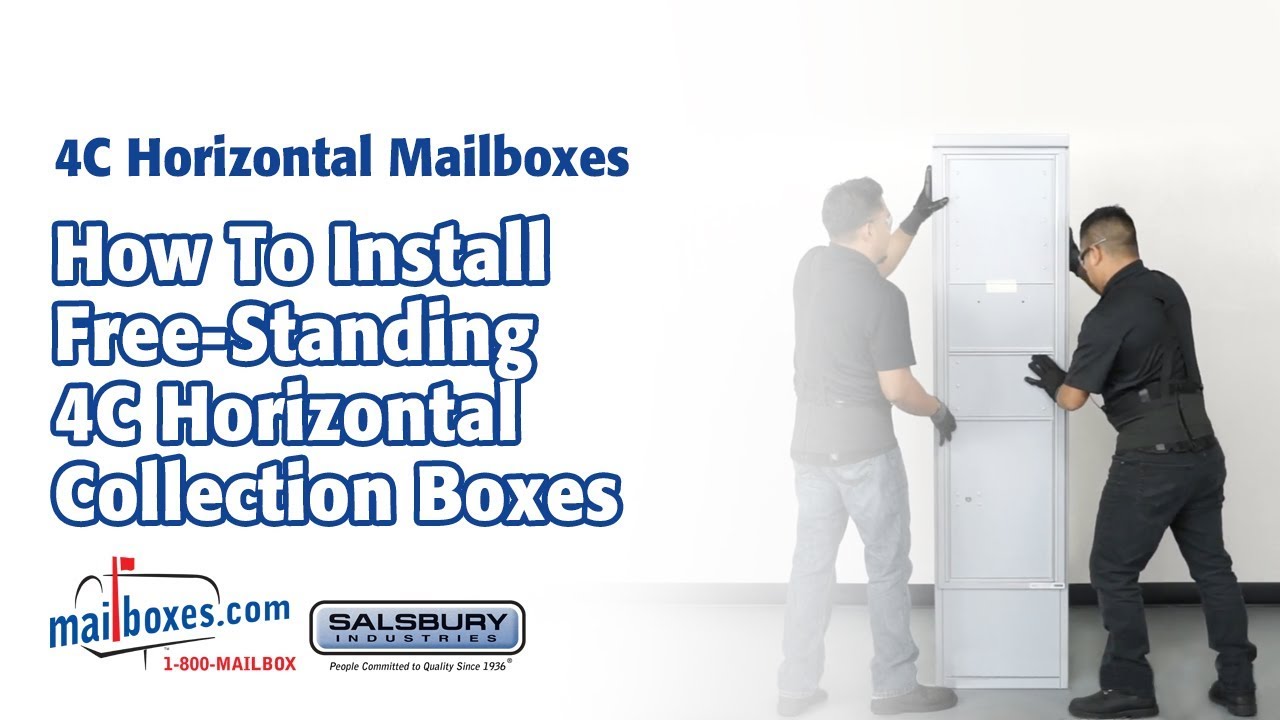 Mailboxes.com | How to Install Free-Standing 4C Collection Boxes - YouTube