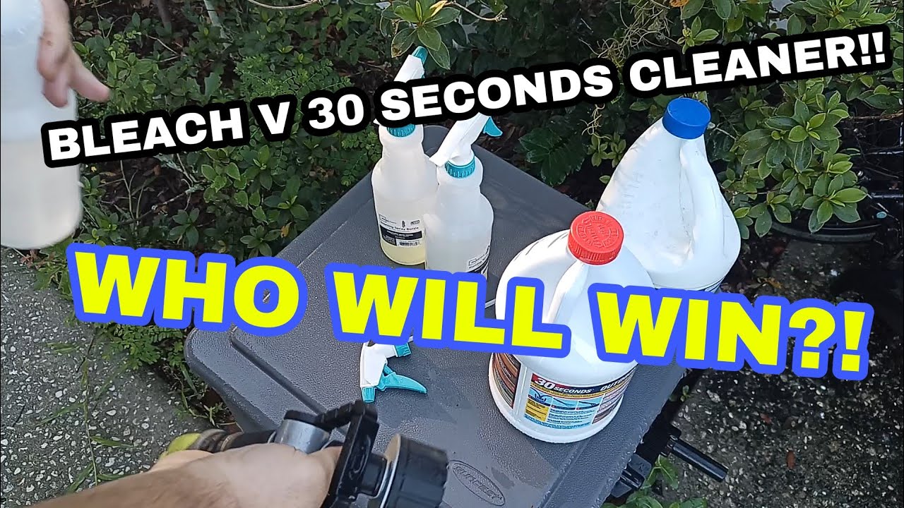 30 Seconds Outdoor Cleaner VS Bleach I PUT THEM TO THE TEST YouTube 30 Seconds Outdoor Cleaner VS Bleach I PUT THEM TO THE TEST YouTube