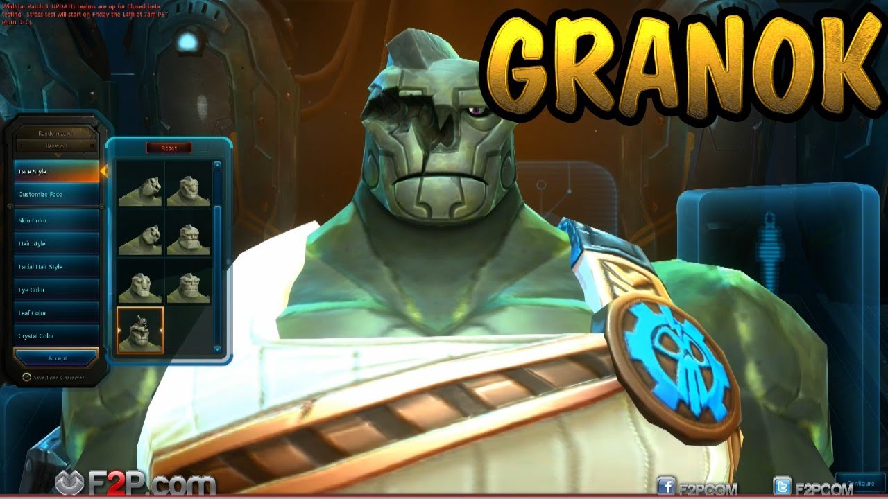 WildStar Granok Character Customization - Closed Beta - YouTube