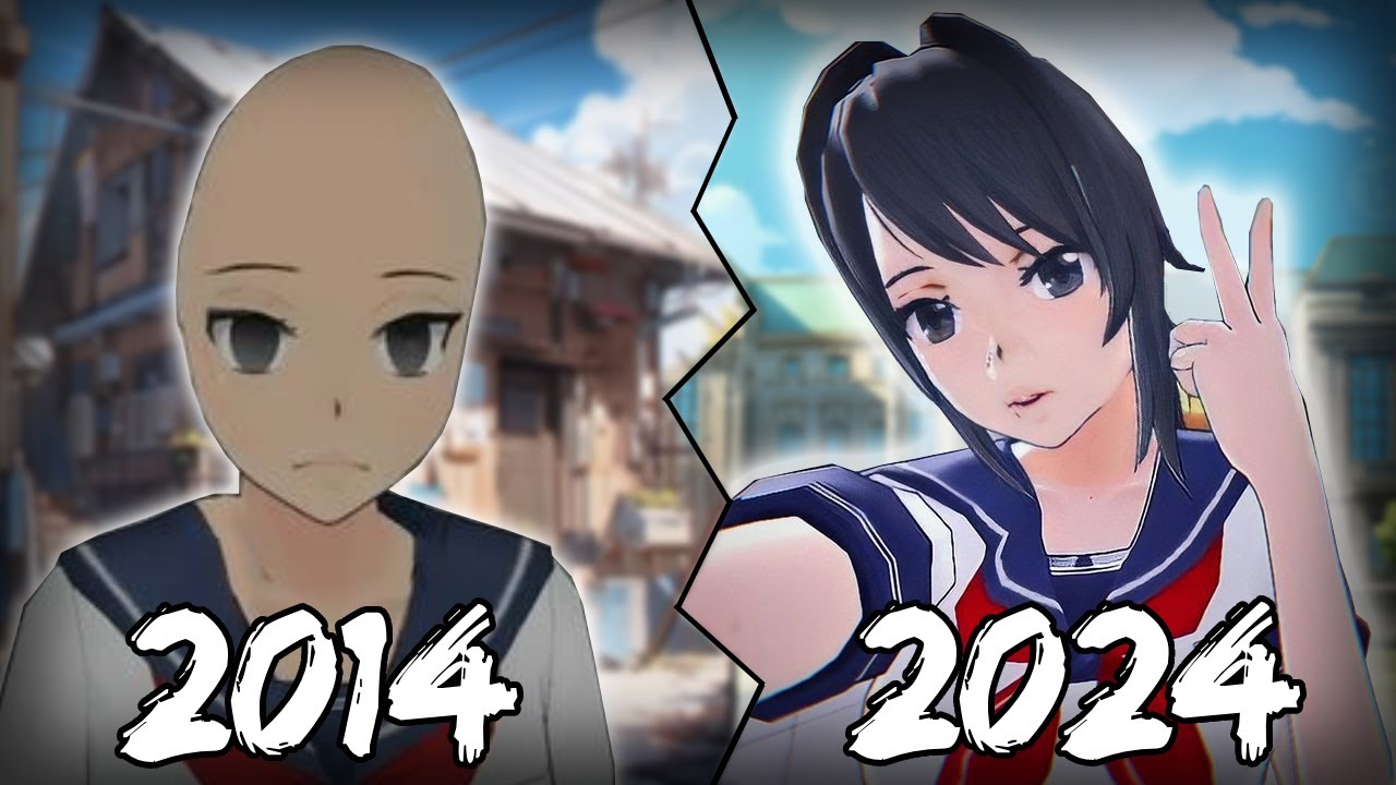 JUEGO TODAS las VERSIONES de YANDERE en un solo VIDEO para ver su ...