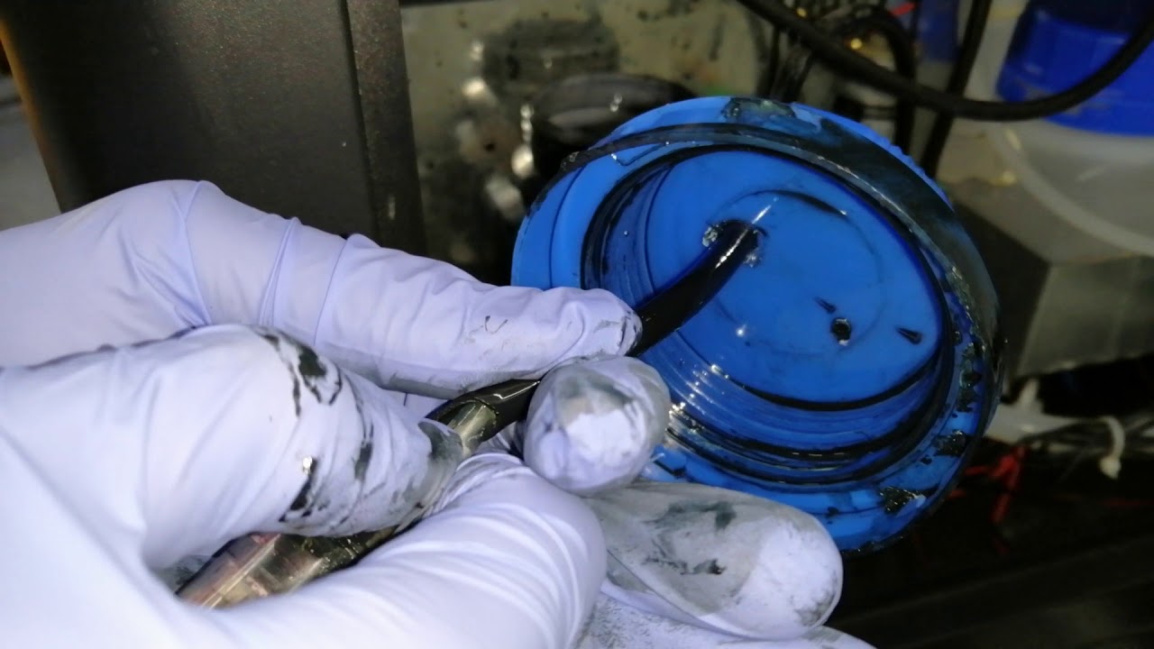 03 suck ink from waste ink pipe 废墨管抽墨 - YouTube