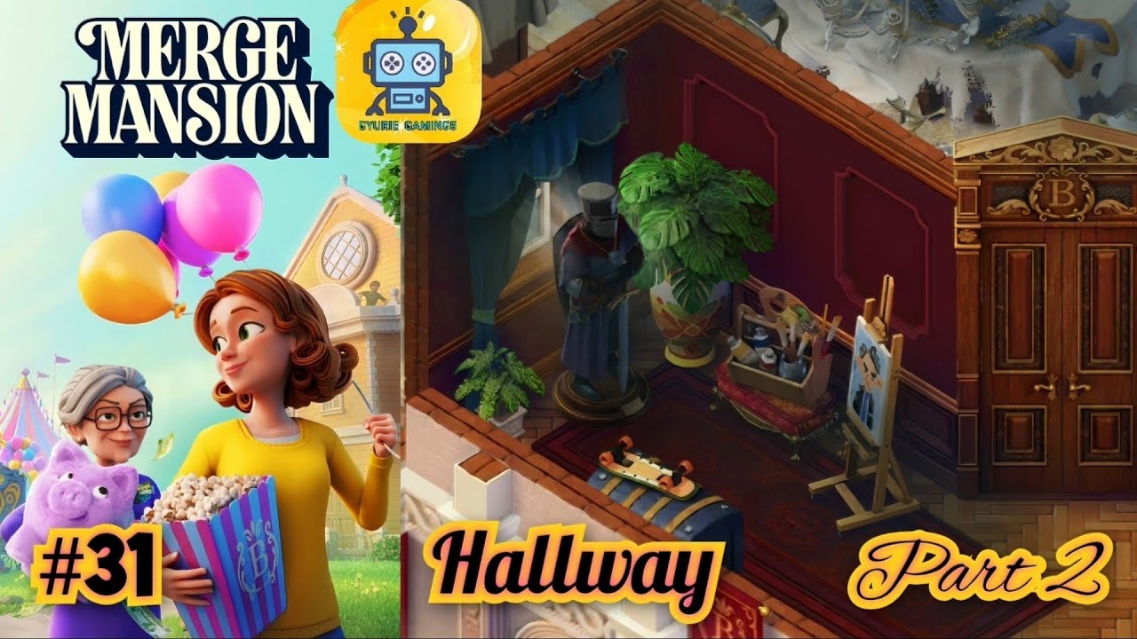 Merge Mansion Story : Hallway Part 2 #31 - YouTube