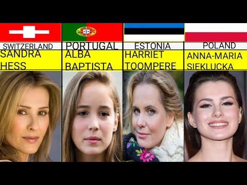 Beautiful and famous European actresses - YouTube