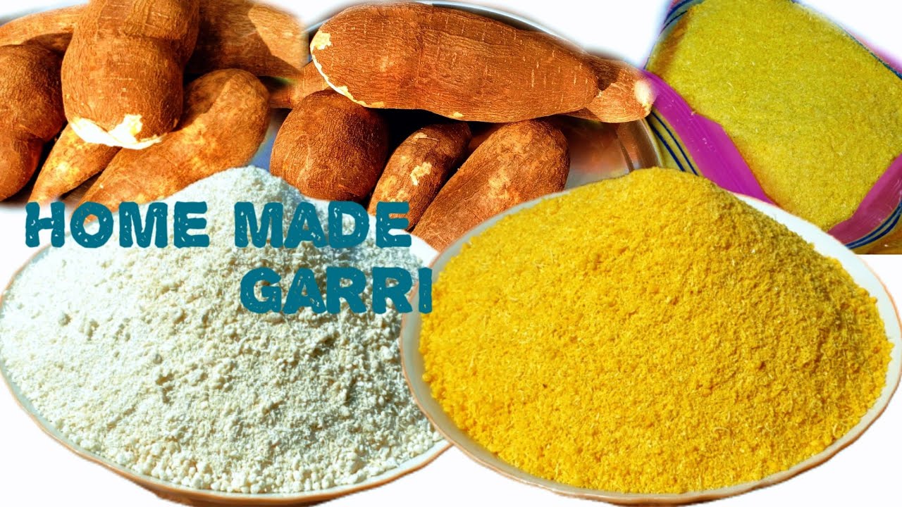 HOW TO MAKE GARRI AT HOME ; FROM START TO FINISH || STEP- BY- STEP ...