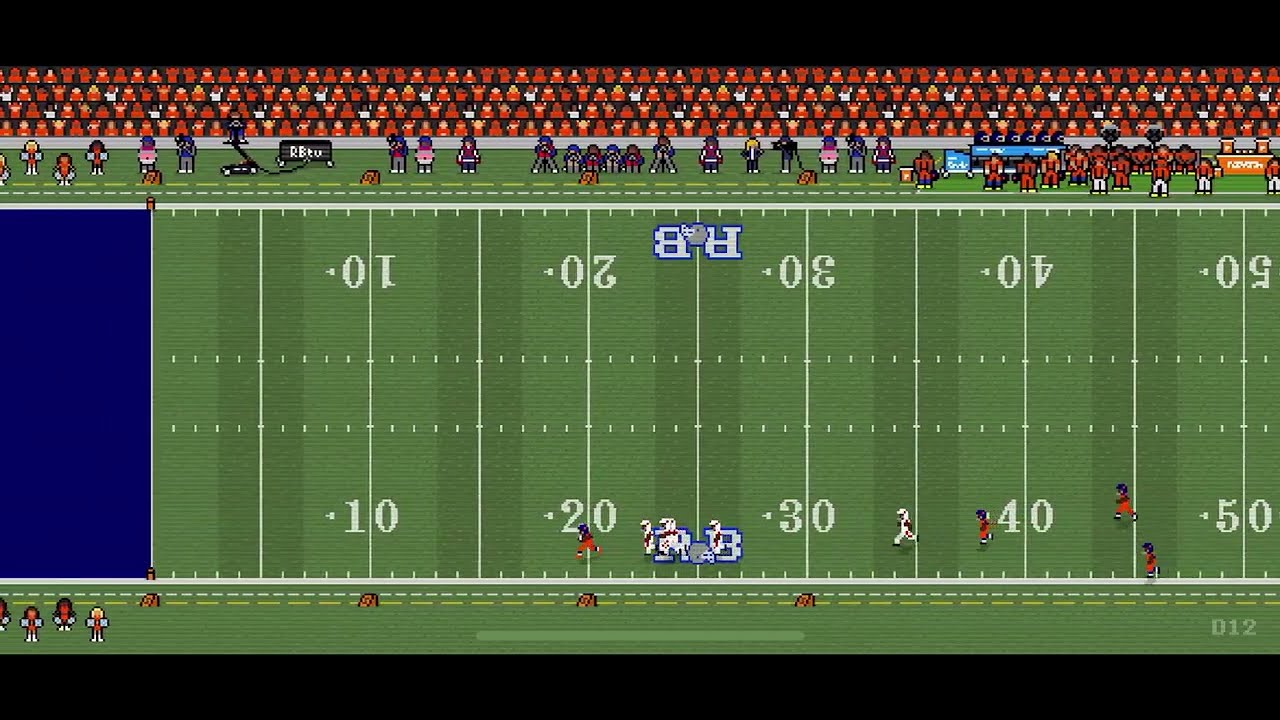 Kick return touchdown on retro bowl - YouTube