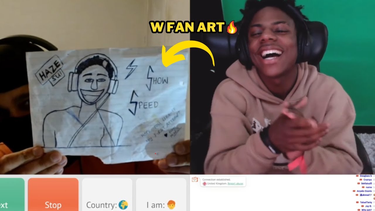 Showing iShowSpeed My Fan Art 🔥 - YouTube