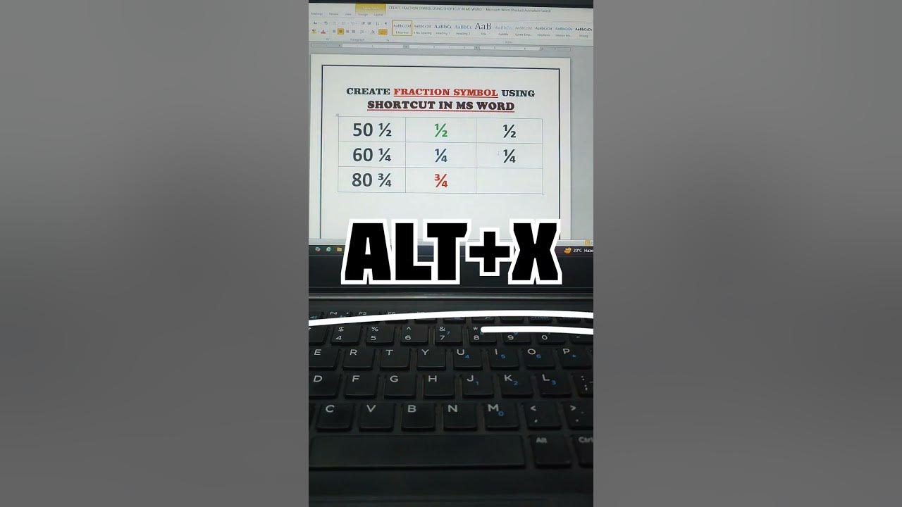 how-to-type-fractions-in-ms-word-computer-microsoftoffice-msword
