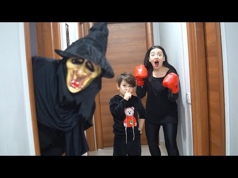 CADI TEYZE EVİMİZE GELDİ. YAŞLI CADI TEYZEYİ. ÖCÜ! SANDIK. ÖZLEM GÖK