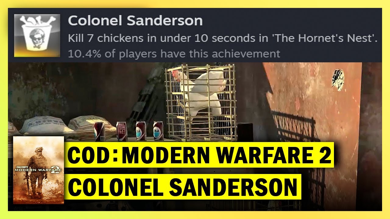 CALL OF DUTY: MODERN WARFARE 2 - COLONEL SANDERSON ACHIEVEMENT - 4K ...