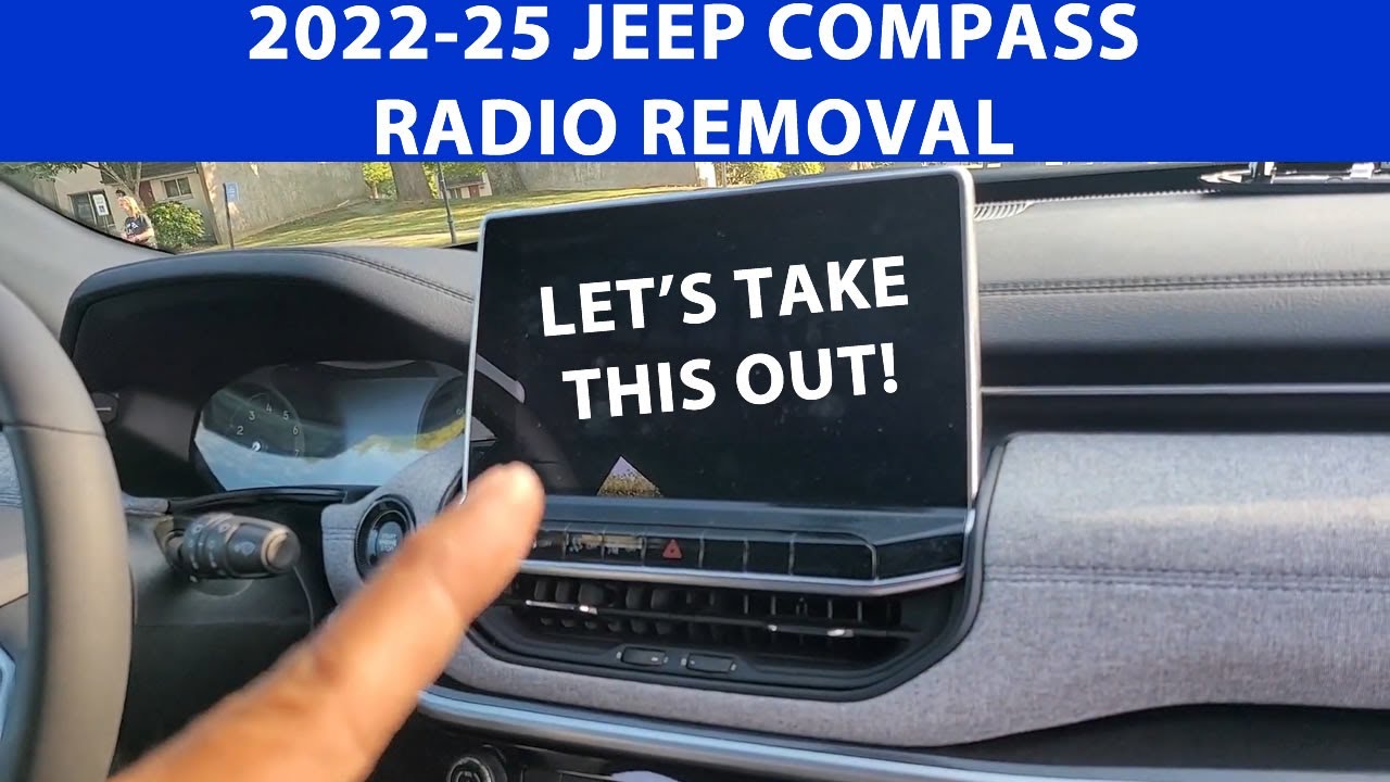 How To Remove 2022-2025 Jeep Compass Radio. - YouTube
