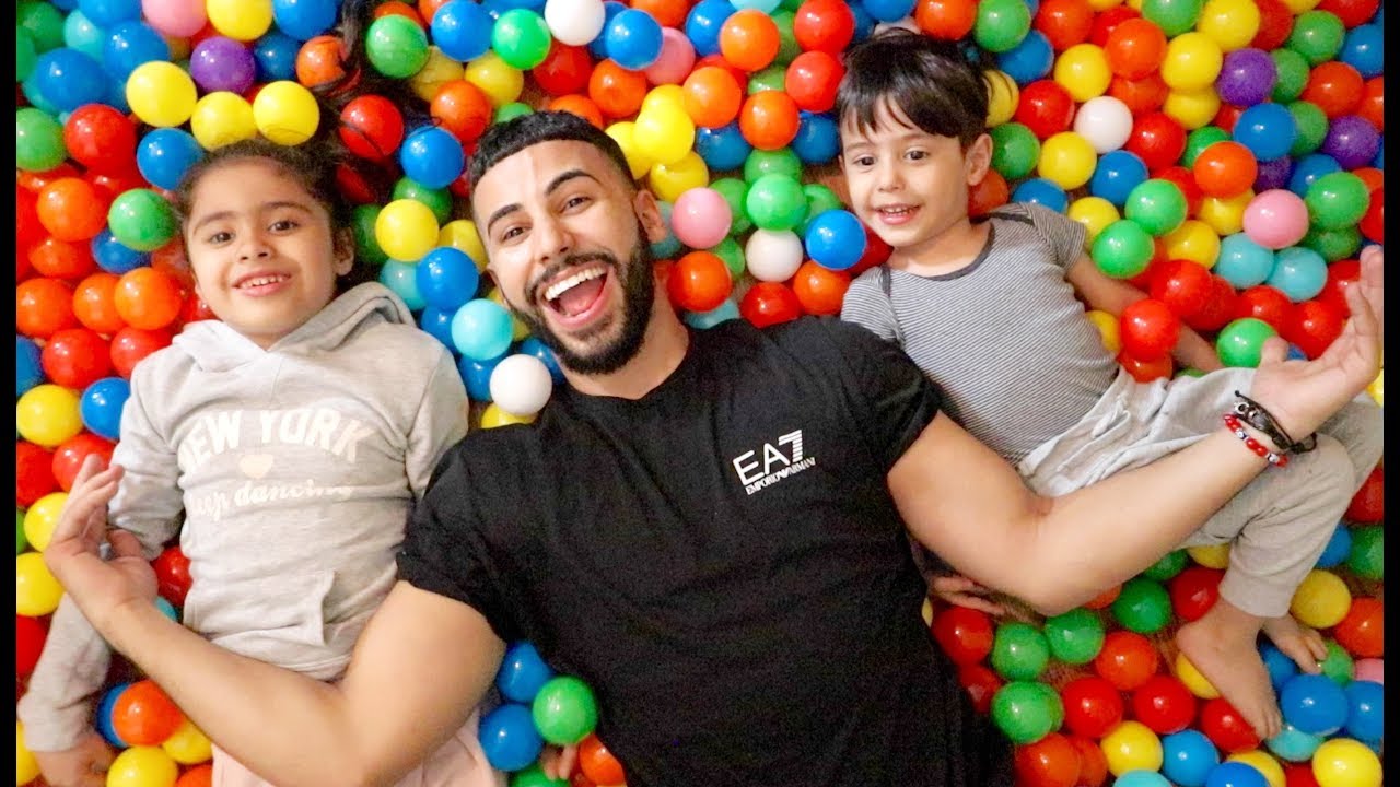 Surprising My Family With An Insane Ball Pit!!! - YouTube