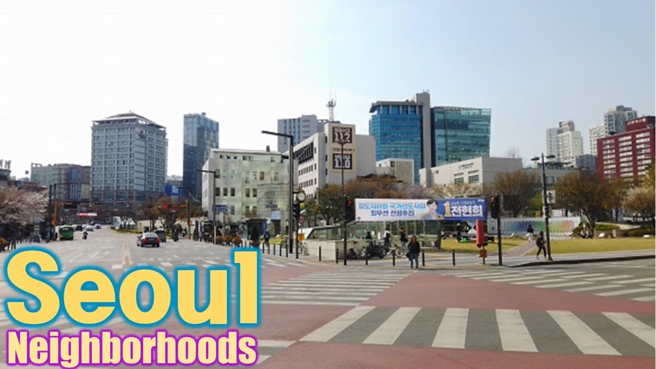 Seoul, Korea - Walking Tour of Neighborhood - 4K - Haengdang 1-dong ...