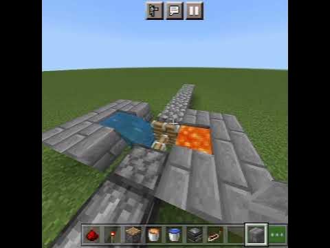 simple automatic cobblestone generator minecraft #minecraft - YouTube