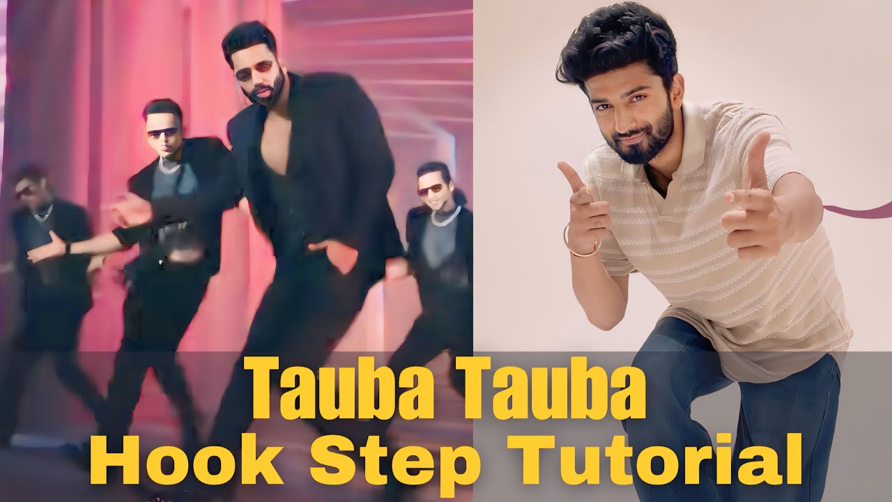 Tauba Tauba Hook Dance Steps Tutorial vicky kaushal #taubatauba # ...
