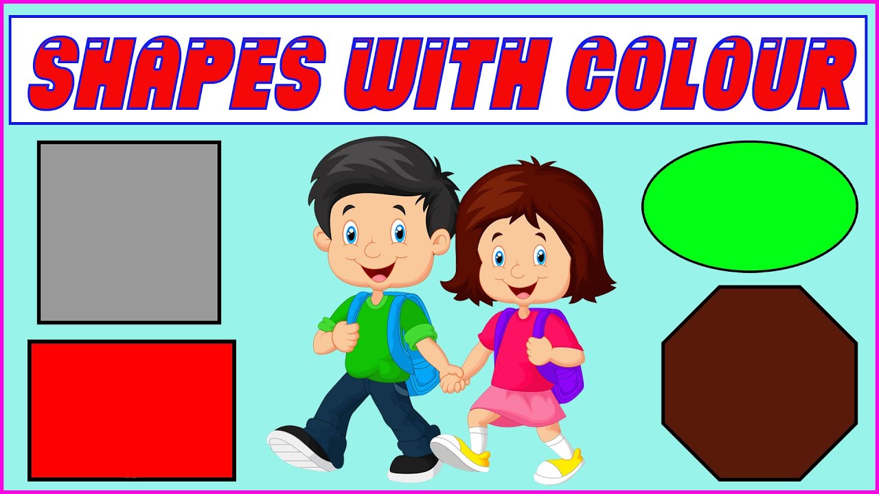 Shapes Learning For Kindergarten | Shapes Name | Kindergarten Learning ...