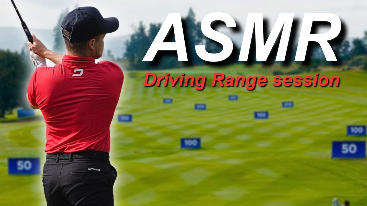 ASMR Practise session on the grass Driving Range **PURE BALLSTRIKING ...