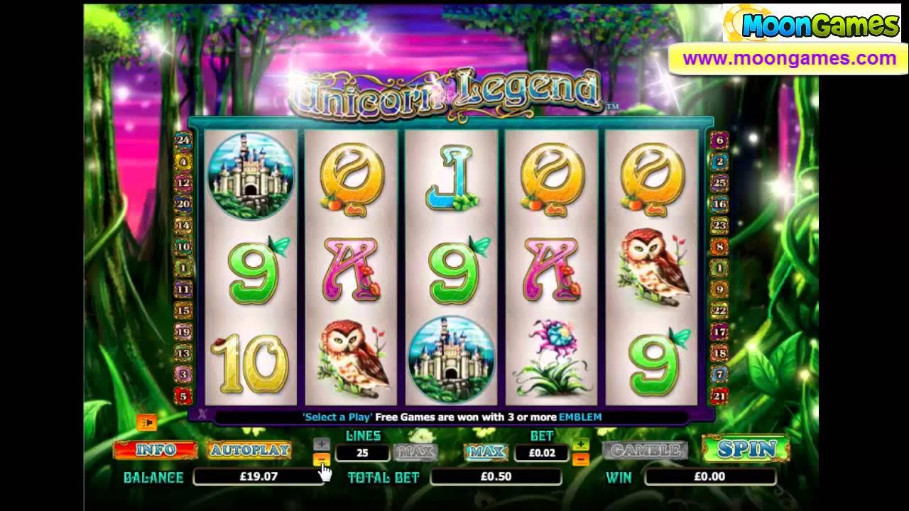 Spin Unicorn Legend Slot @ MoonGames - YouTube