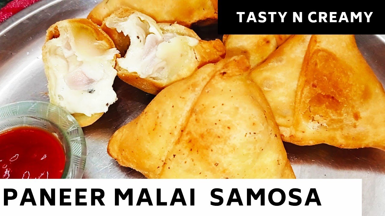 Paneer malai samosa recipe | khasta samosa recipe | how to make paneer ...