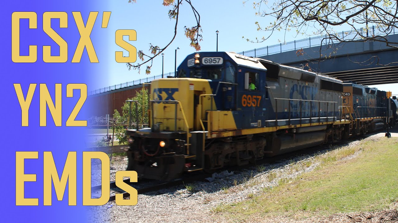 A Dying Breed: CSX's YN2 EMDs - YouTube